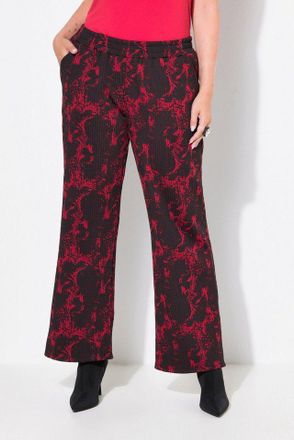 Miamoda Schlupfhose Jerseyhose Allover-Muster Elastikbund