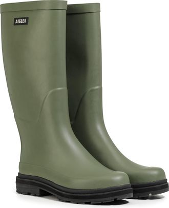 Aigle Damen Ultra Rain Gummistiefel, 3611 Military Olive, 39 EU