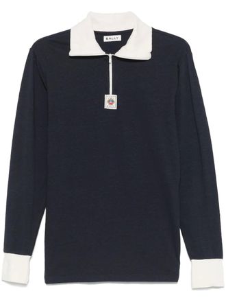Bally pull à patch logo - Bleu