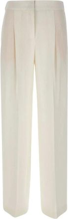 HUGO BOSS Femme, Pantalons, Blanc, Taille: 46 FR Pantalon Droit