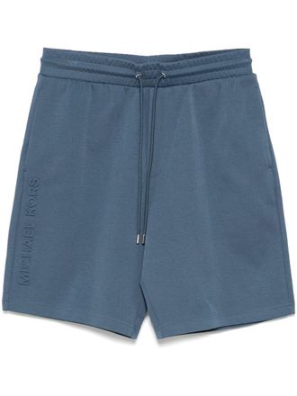 Michael Kors short à logo embossé - Bleu