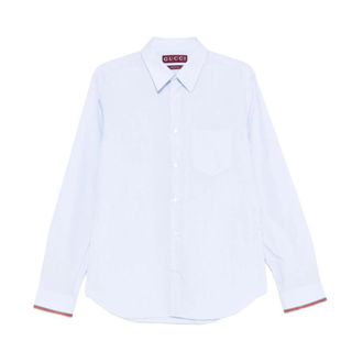 Gucci Gucci Shirts Clear Blue - - Shirts - Herren - Blau - S