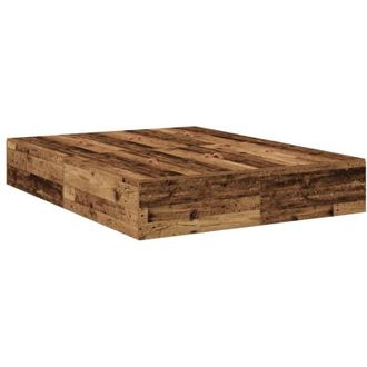vidaXL Bettgestell Altholz 190 x 140 x 31.5 cm Holzwerkstoff Vidaxl