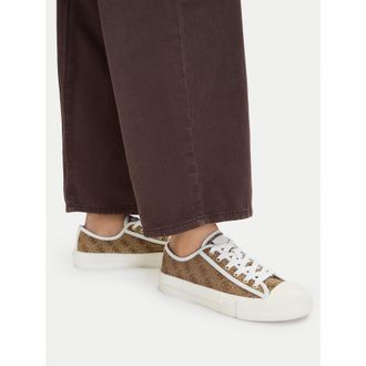 Guess Sneakers aus Stoff Guess FLJCR2 FAL12 Braun