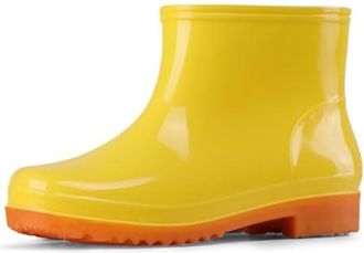 Pangolin Bottes de Pluie Imperm&eacute;ables Unisexe - PVC Antid&eacute;rapant, Confortables & R&eacute;sistantes - Bottes de Jardin, Travail, Agriculture, P&ecirc;che, Cuisine Jaune-A 3