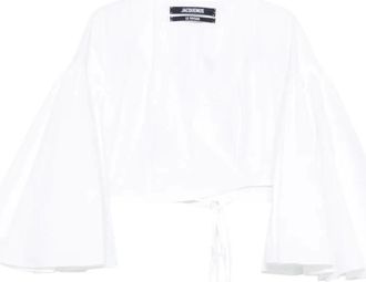 Jacquemus Femme, Blouses et Chemises, Blanc, Taille: 36 FR Paysan Wrap Top
