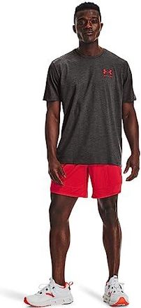 Under Armour Mens New Freedom Flag T-Shirt, Charcoal Medium Heather (019)/Red, 3X-Large