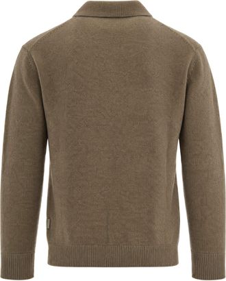 Paolo Pecora Wool Blend Polo Sweater - Gray