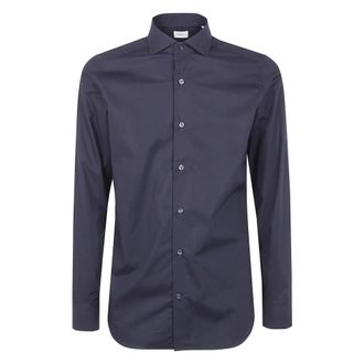 Tintoria Mattei Homme, Chemises, Noir, Taille: 4XL Chemise en coton &agrave; manches longues