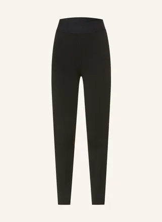 super.natural Funktionsw&auml;sche-Hose Lux Base Mit Merinowolle schwarz