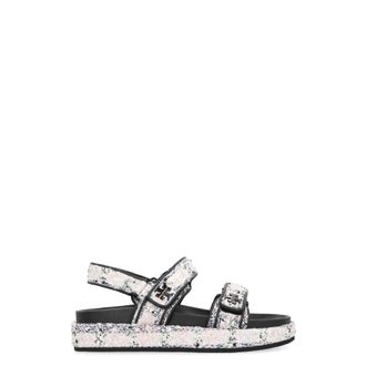 Tory Burch Tweed Plateau-Sandaletten - - Shoes - Damen - Mehrfarbig - 39 EU