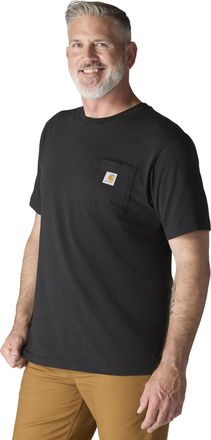 Carhartt Work in Progress Herren Loose Fit Heavy Weight Short Sleeve Pocket T-shirt (Groß & Groß) T-Shirt, schwarz, 5XL