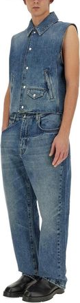 Givenchy Denim Cotton Vest - Blue
