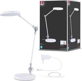 Paulmann 78011 LED Schreibtischleuchte Numis White Switch incl. 1x11 Watt dimmbar Wei&szlig; Aluminium, Kunststoff 2.700-6.500 K