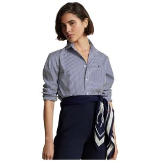Polo Ralph Lauren Femme, Blouses et Chemises, Bleu, Taille: 40 FR Chemise en coton ray&eacute;e