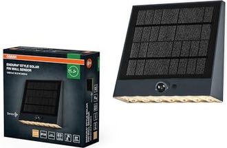 Osram Endura Style Solar LED Wandleuchte Fin, 10,2W, 3000K warmweiß, 890 lm, PIR Sensor, IP54, 18 Tage Akku