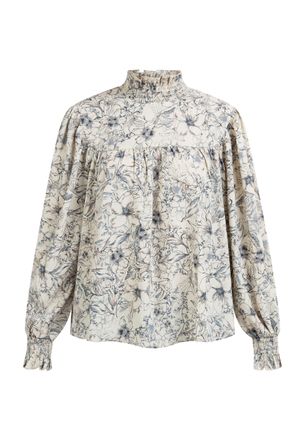 Dreimaster Dreimaster Blusenshirt Damen Beige Mehrfarbig