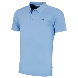 Calvin Klein Herren Campus 3 Knopf Kragen Polo Hemd - Himmelstarn - XXXXXL