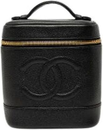 Chanel Sac Vanity Pre-owned - Femme - Pre-owned - Noir - Taille: ONE Size