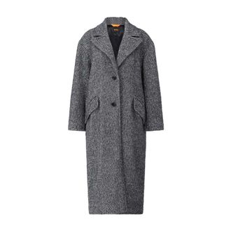 HUGO BOSS Femme, Manteaux, Gris, Taille: 36 FR Manteau Classique en Laine M&eacute;lang&eacute;e