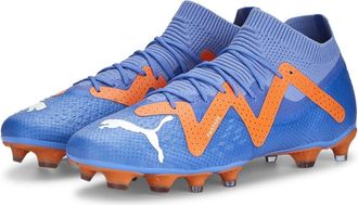 Puma Unisex Adults Sport Shoes FUTURE PRO FG/AG Soccer Shoes, BLUE GLIMMER-PUMA WHITE-ULTRA ORANGE, 42