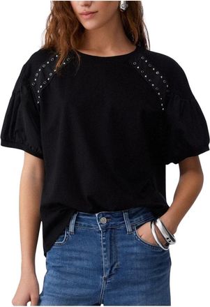 Liu Jo Femme, Tops, Noir, Taille: 36 FR T-Shirt