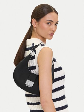 Tommy Jeans Handtasche Tommy Jeans Tjw Crush Shoulder Bag AW0AW17539 Schwarz