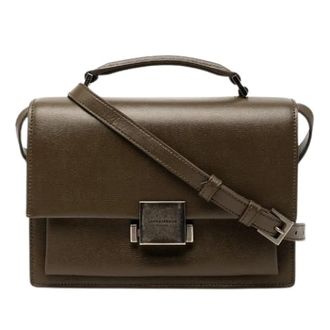 Saint Laurent Sac bandouli&egrave;re 2-en-1 en cuir Pre-owned - Femme - Pre-owned - Brun - Taille: ONE Size