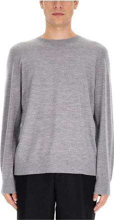Theory Homme, Pulls, Gris, Taille: 2XL Pull ras du cou en laine Regal