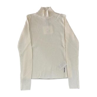 Calvin Klein Merino-Rollkragenpullover - - Knitwear - Damen - Wei&szlig; - M