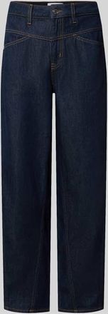 Comma Straight Fit Jeans mit Knopfverschluss