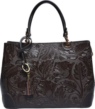 Anna Luchini Kastanienbraun Rindsledertasche