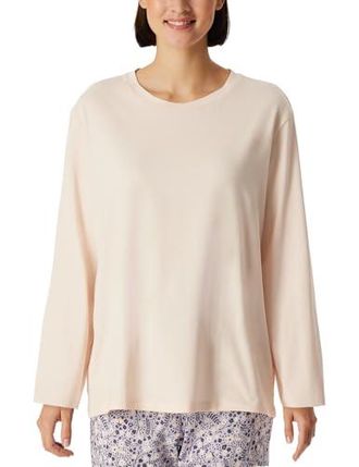 Schiesser Damen Schlafshirt Langarm Baumwolle-Mix + Relax Haut de Pijama, Champagne_182103, 42 Femmes
