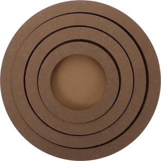 IFUNDOM Alipis 4 St&uuml;ck Teiliges Runde Holz bilderrahmen DIY Clay Rahmen f&uuml;r Leichte Dekorative Tonrahmen f&uuml;r Kreative Bastelprojekte und Foto Dekoration