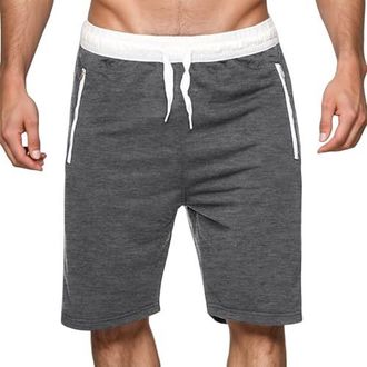 Generic Short court d&eacute;contract&eacute; pour homme pour le quotidien, coupe d&eacute;contract&eacute;e, &eacute;t&eacute; confortable pour le sport et les loisirs, style polyvalent pour t-shirts