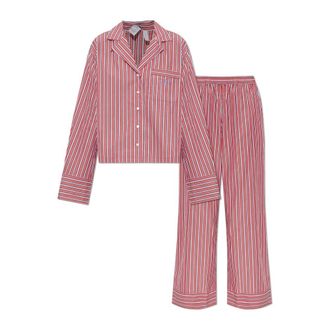 Polo Ralph Lauren Ensemble Pyjama Deux Pi&egrave;ces avec Logo - Femme - V&ecirc;tements de nuit et de d&eacute;tente - Rouge - Taille: 40 FR
