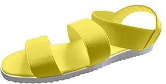 Generic Chaussures dété pour femme - Grande taille - Sandales dété à bride compensée - Sandales pour femme, jaune, 38 EU