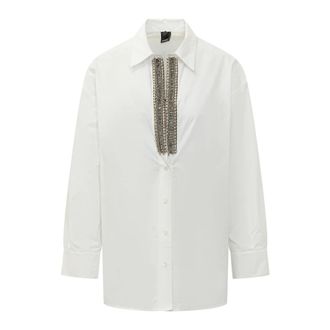 Pinko Capirai Camicia Pop - - Blouses & Shirts - Damen - Wei&szlig; - M