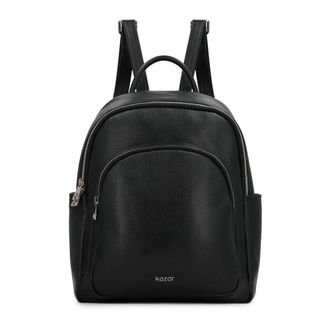 Kazar Schwarzer Leder-Rucksack - - Bags - Damen - Schwarzk - ONE SIZE