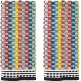 SKL Home Mid-Century Handtuch, Mehrfarbig (2er-Pack)