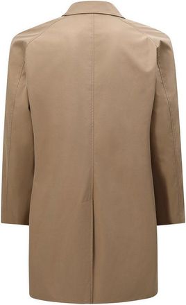 AlltheMen Trenchcoat Herren Einreihiger Freizeit Trenchcoat mit Reverskragen Regular Fit