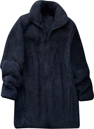 Generic veste polaire femme avec capuche Veste polaire dhiver chaude et douce pour femme,manteau dext&eacute;rieur &agrave; double fermeture &eacute;clair sur le devant,confortabl