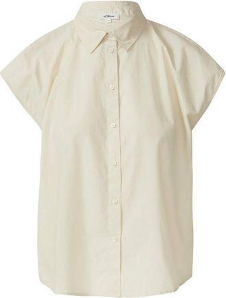s.Oliver Blusentop Bluse Hemdbluse aus Popeline im Relaxed Fit