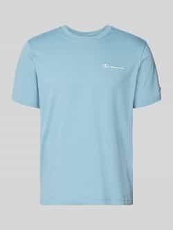 Champion T-Shirt mit Label-Stitchings und Rundhalsausschnitt