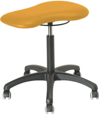 Sport-Tec Therapiehocker Standard mit Polster und Rollen, Praxishocker, Rollhocker