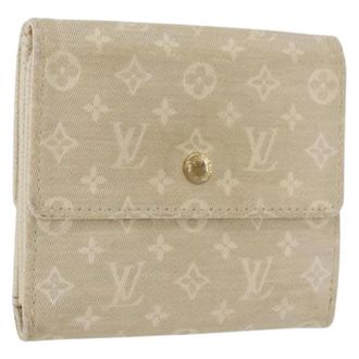 Louis Vuitton Portefeuille Mini Monogram en Toile Pre-owned - Femme - Pre-owned - Beige - Taille: ONE Size