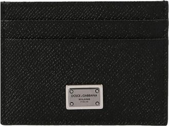 Dolce & Gabbana Kartenetui mit Logo-Plakette - - Accessories - Herren - Schwarzk - ONE SIZE