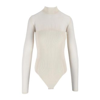 Elisabetta Franchi Body Tricot - - Tops - Damen - Wei&szlig; - S
