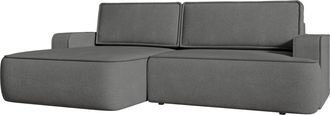 Mirjan24 Ecksofa Mrowin L, Eckcouch, Couch mit Schlaffunktion und Bettkasten, 3 Sitzer L-Form Sofa, Wohnlandschaft, Bettfunktion (Velo 635, Seite: Links)