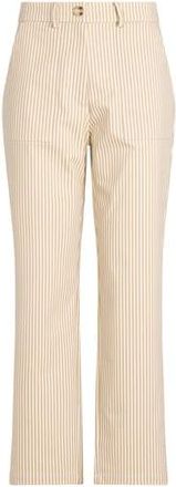 Vila Pantalon &agrave; rayures en coton m&eacute;lang&eacute;